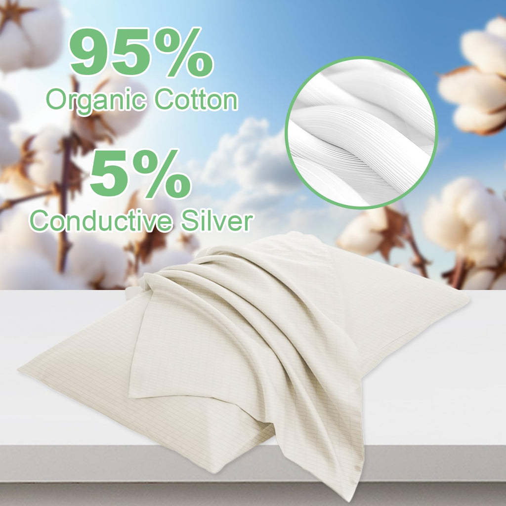 Enhance sleep quality with grounding pillowcase