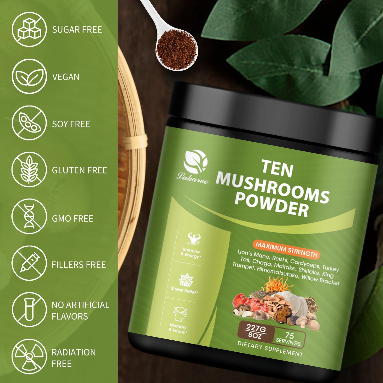 enhance smoothies with mushroom blend