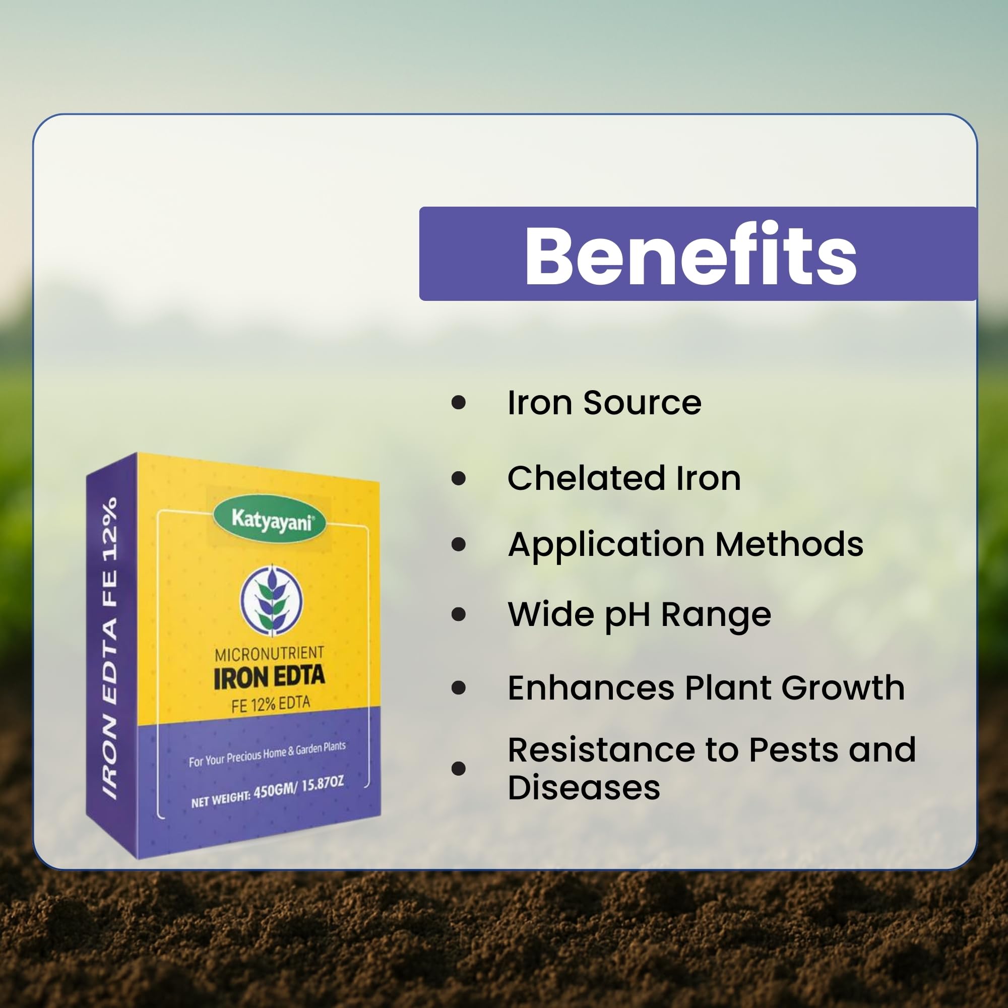 enhance soil quality with iron