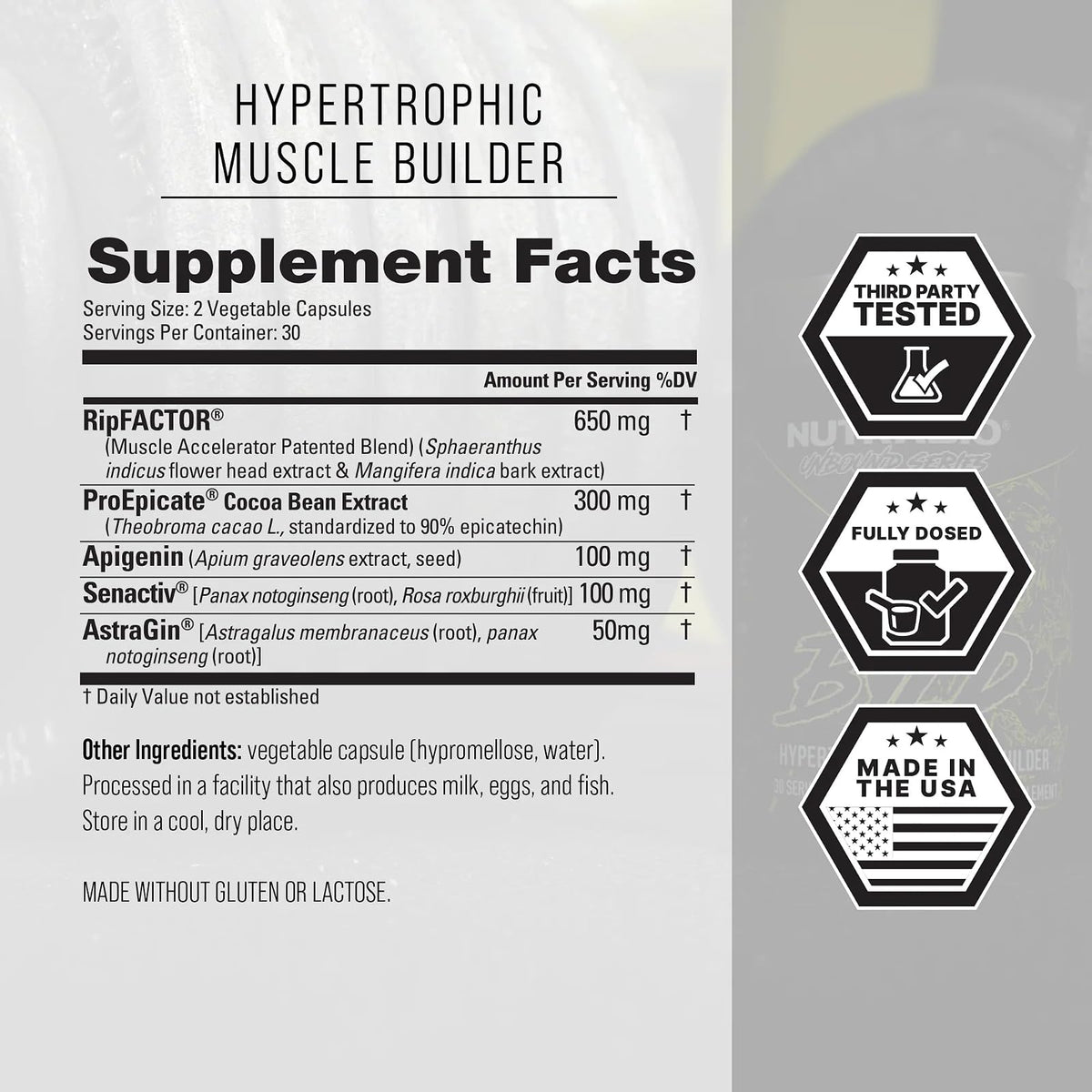 enhance strength with NutraBio BYLD