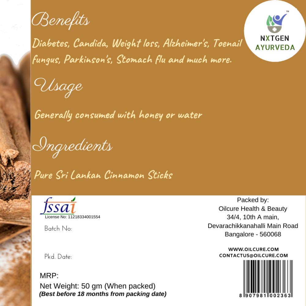 Enhance supplements with cinnamon sticks