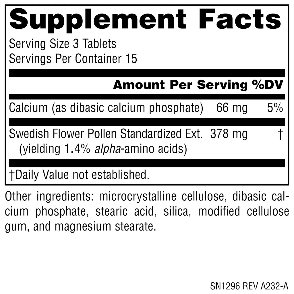 Enhance urine flow with pollen extract
