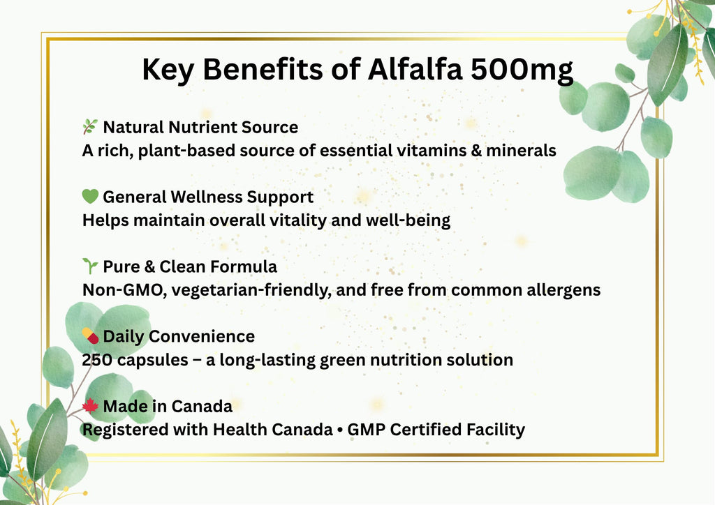 enhance vitality with alfalfa supplement