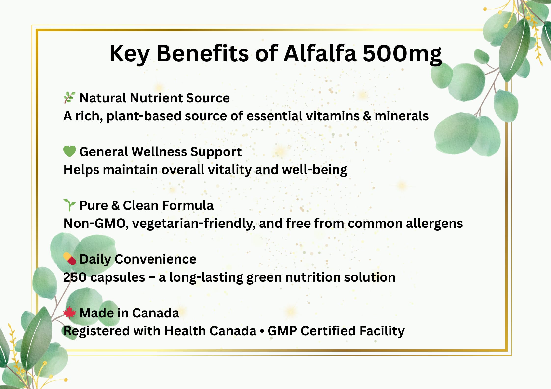 enhance vitality with alfalfa supplement
