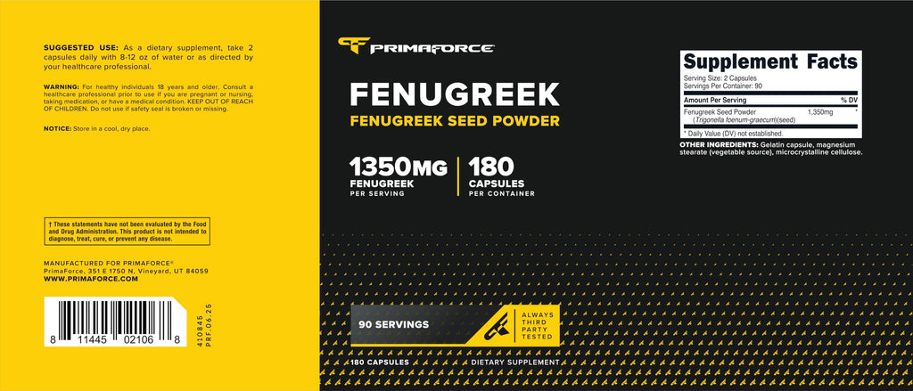 enhance vitality with fenugreek seed