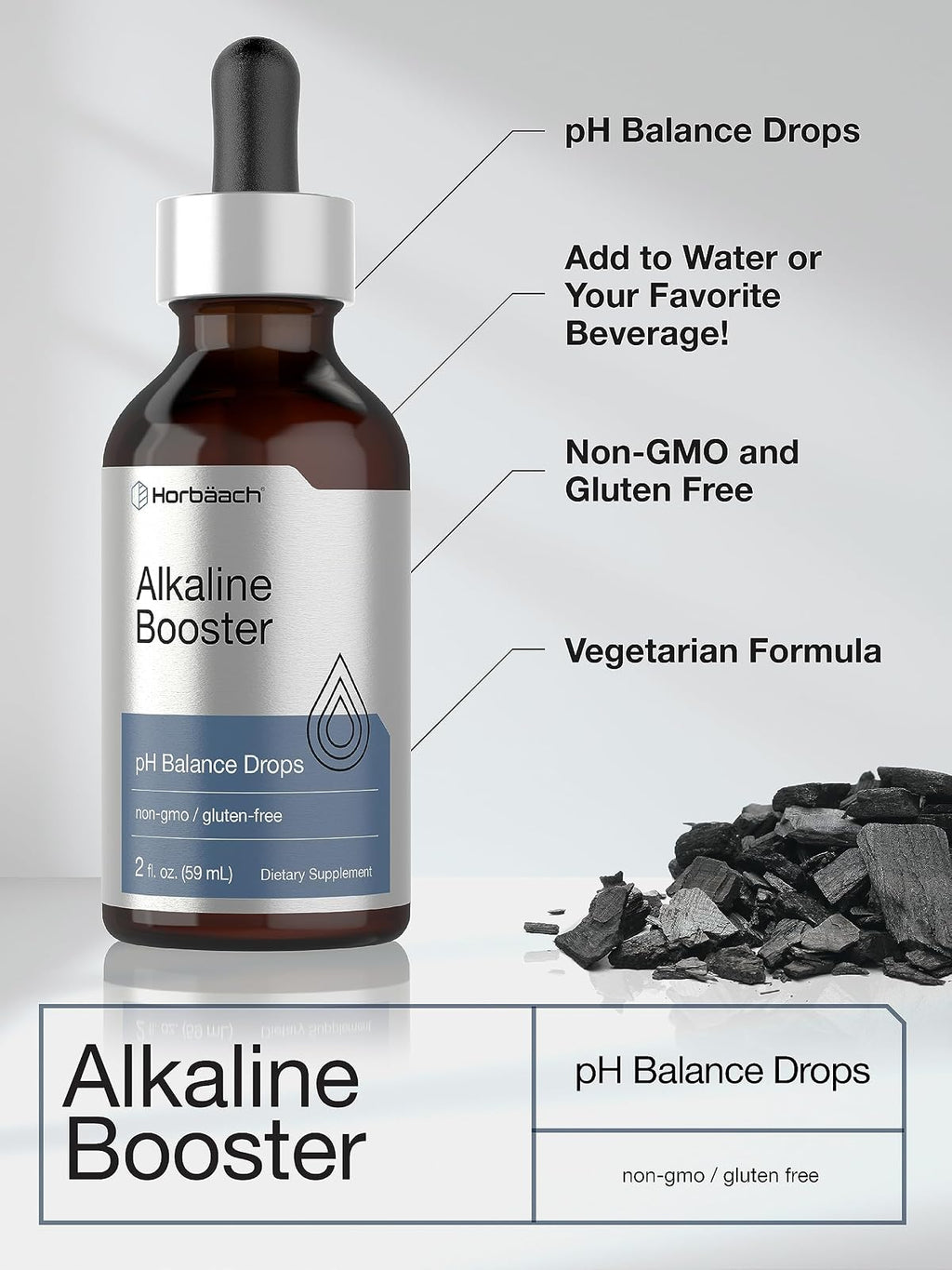 Enhance water with alkaline drops