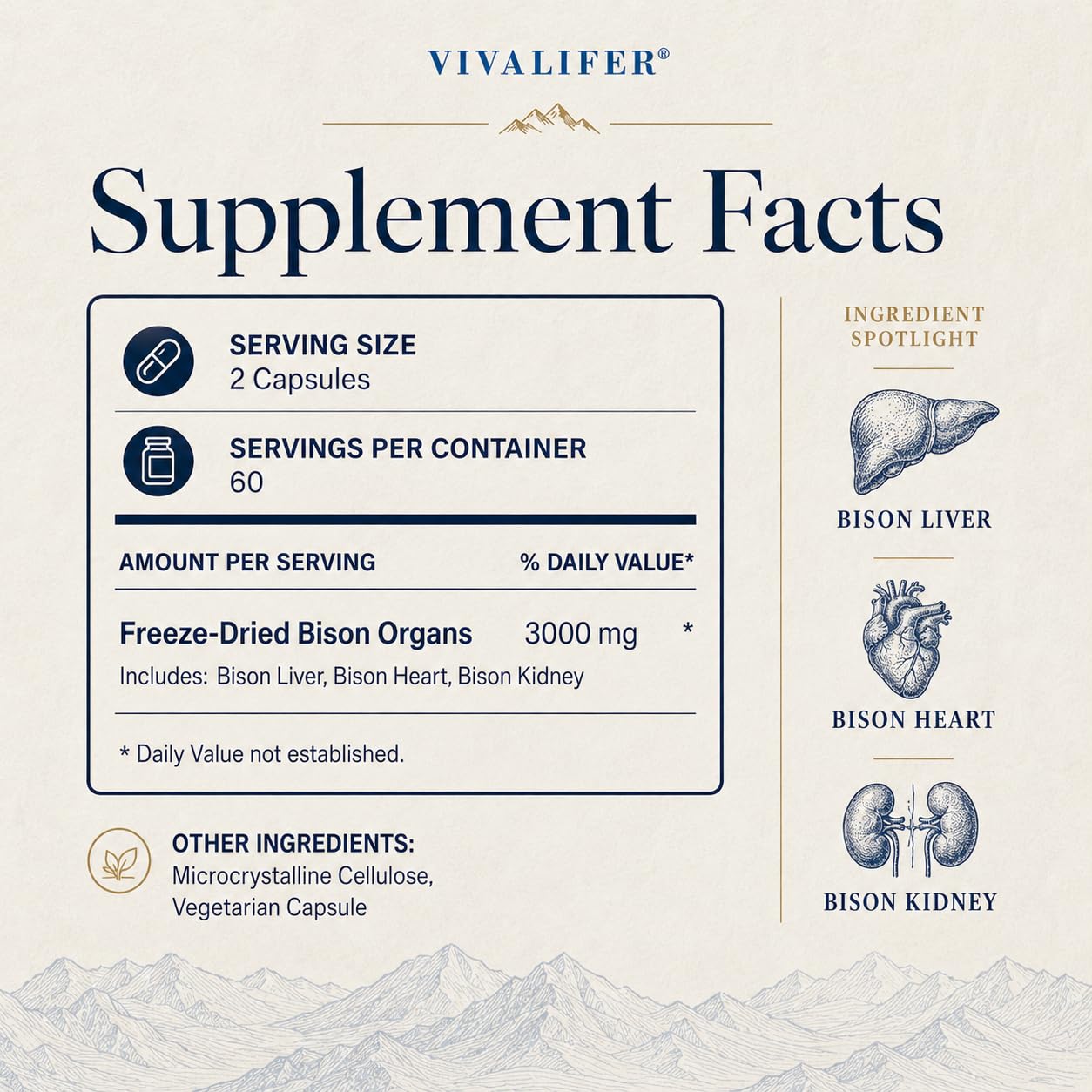 enhance wellness with bison organ capsules