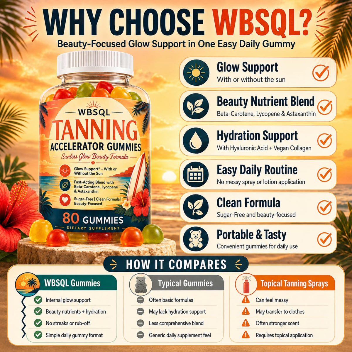Enhance your tan with astaxanthin gummies