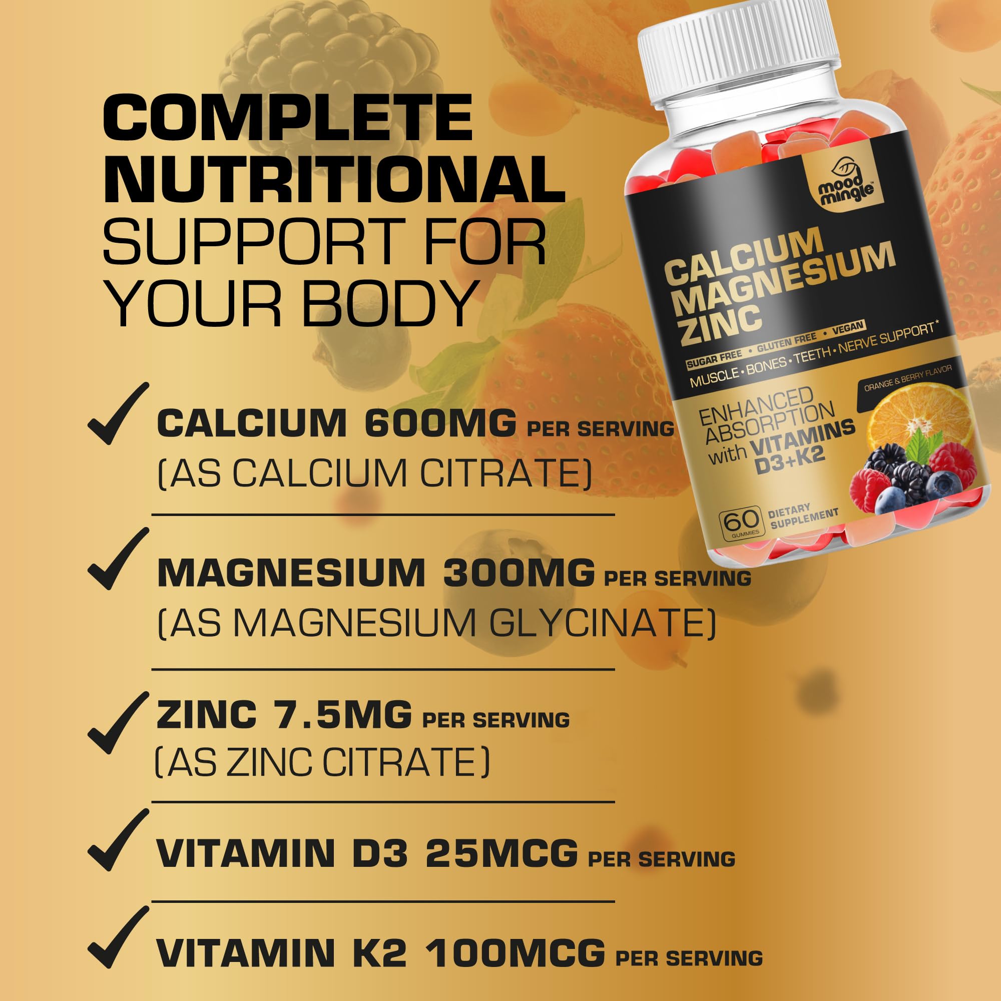 enhanced absorption calcium gummies