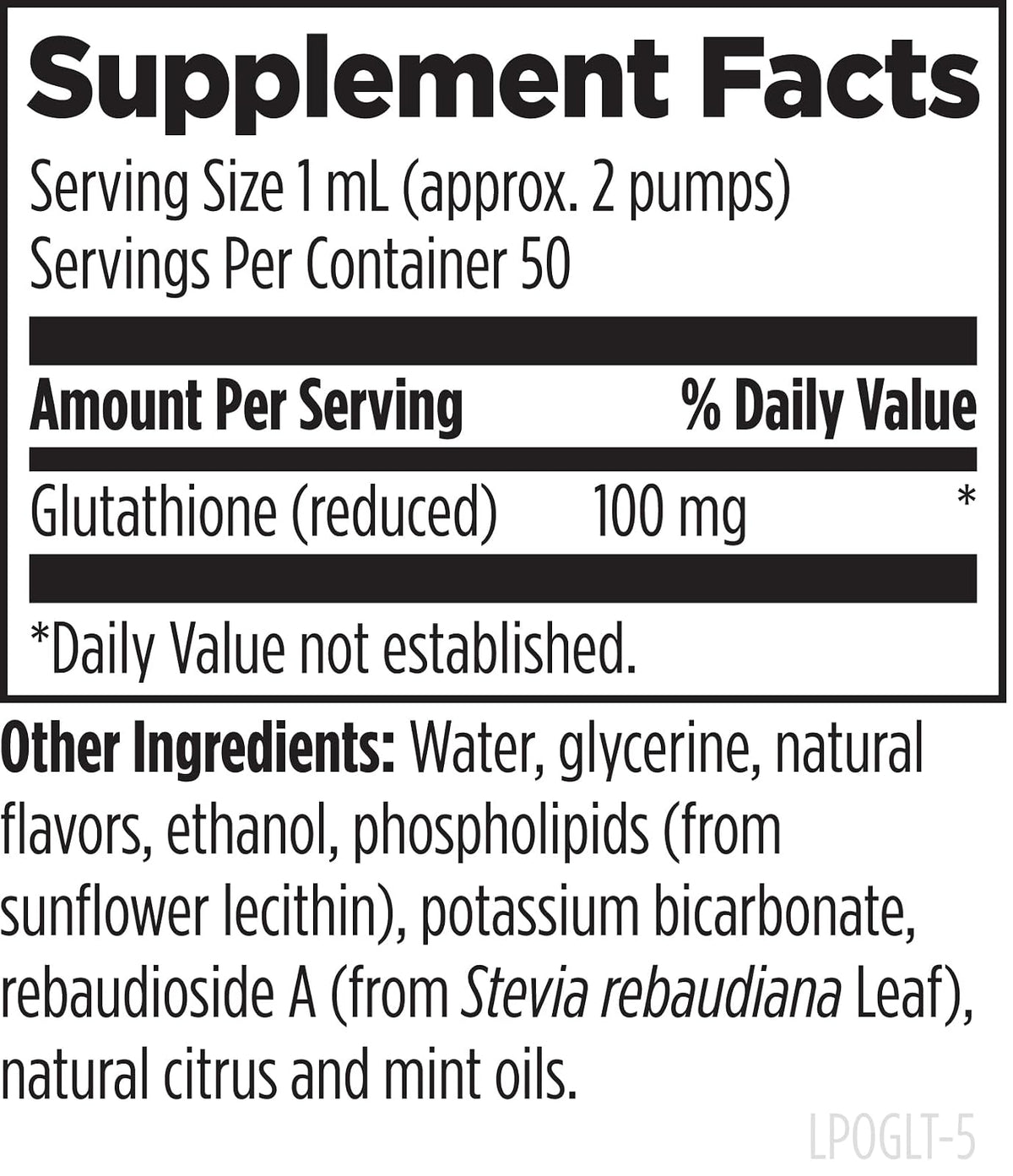 Enhanced absorption liposomal glutathione