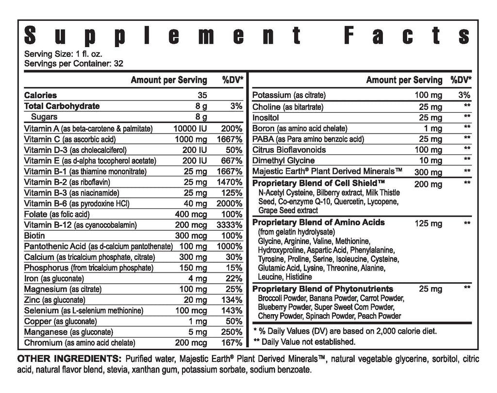 enhanced absorption nutrient formula
