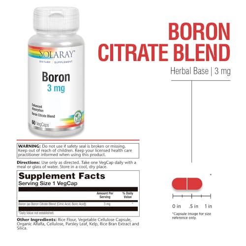 Enhanced absorption of Boron Citrate