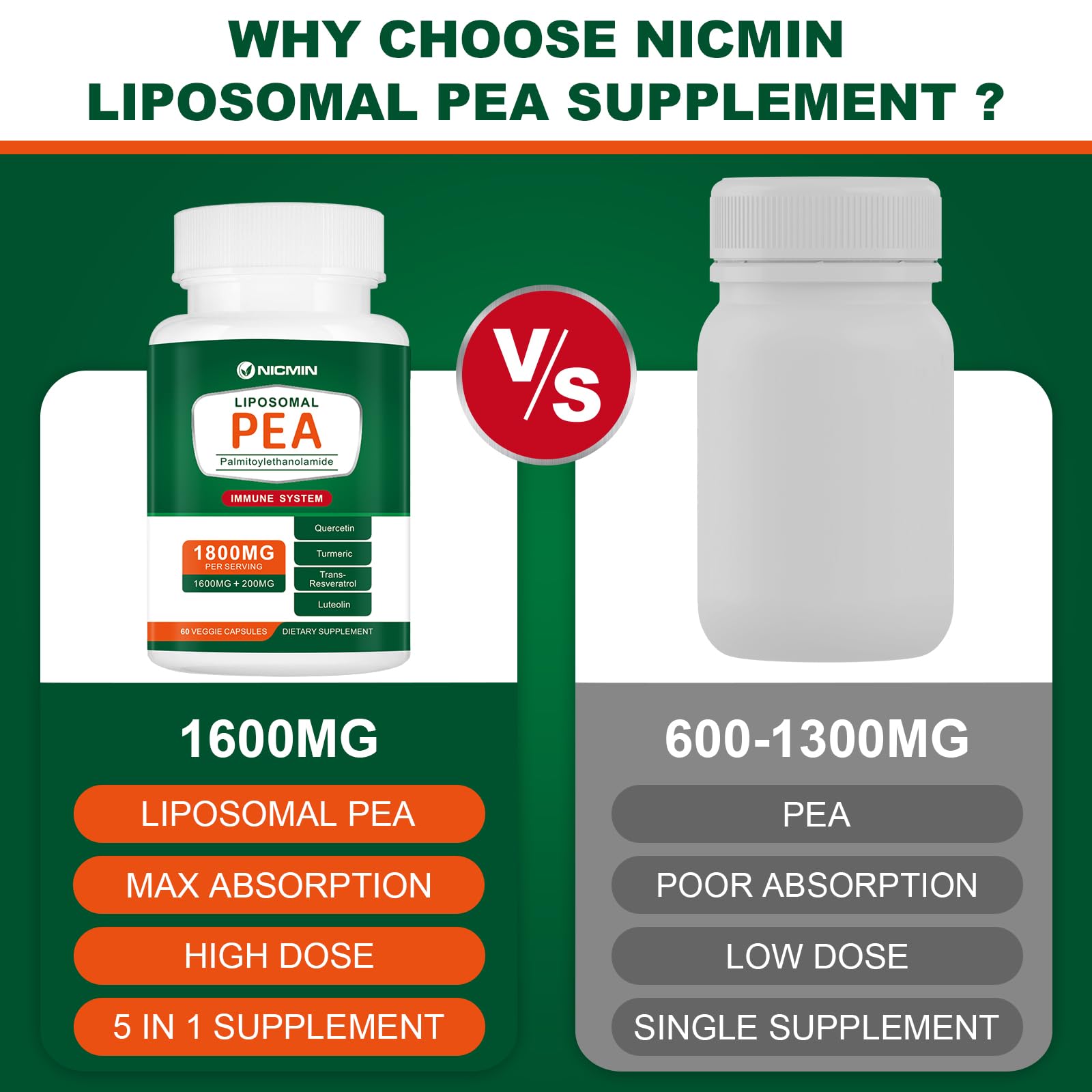 enhanced absorption pea protein supplement