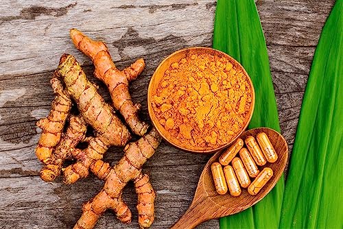 Enhanced absorption turmeric curcumin capsules