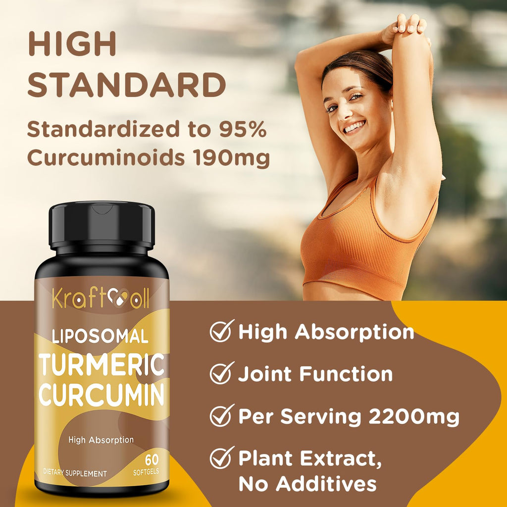 Enhanced absorption turmeric softgels