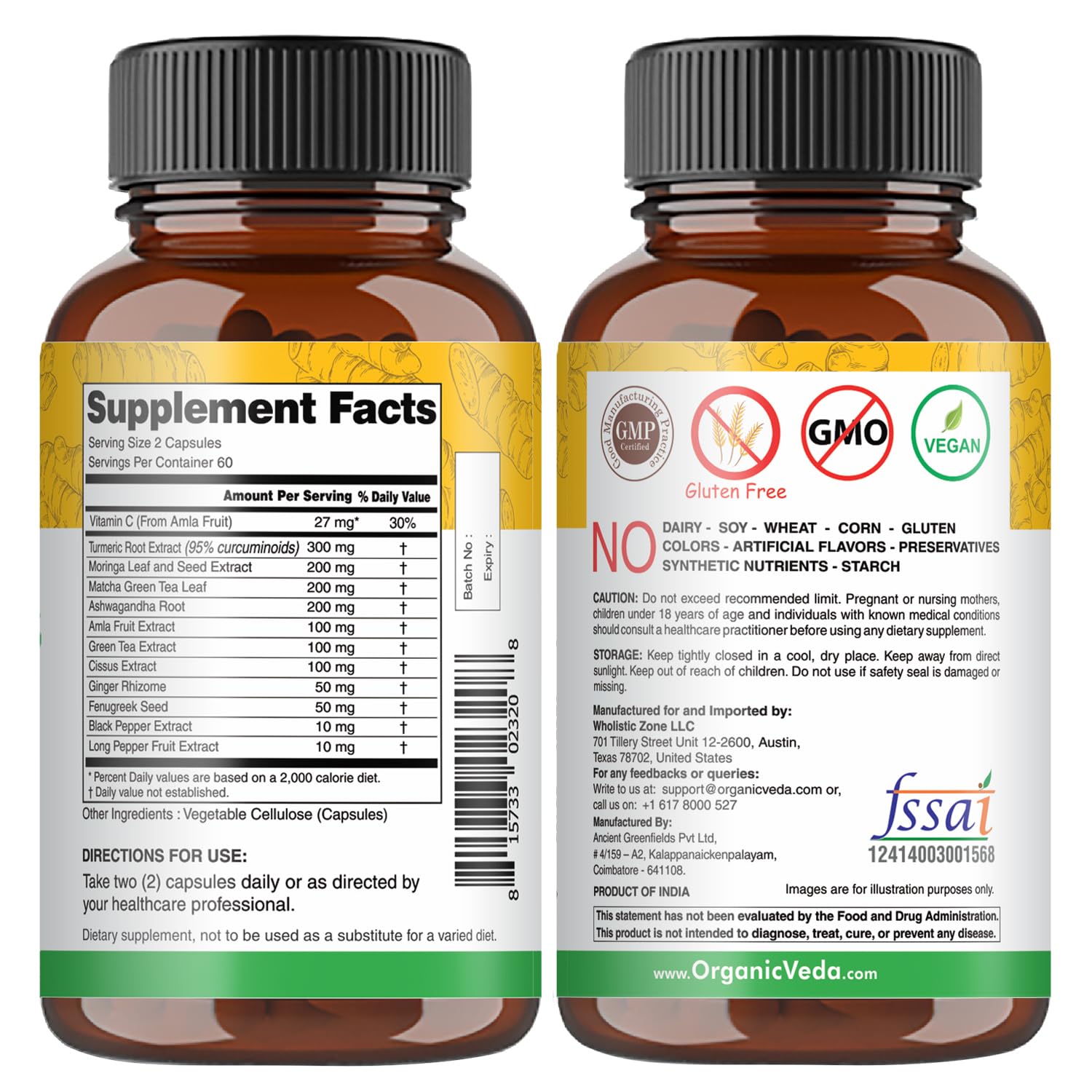 enhanced absorption turmeric supplement