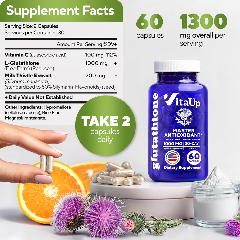 Enhanced antioxidant support with glutathione