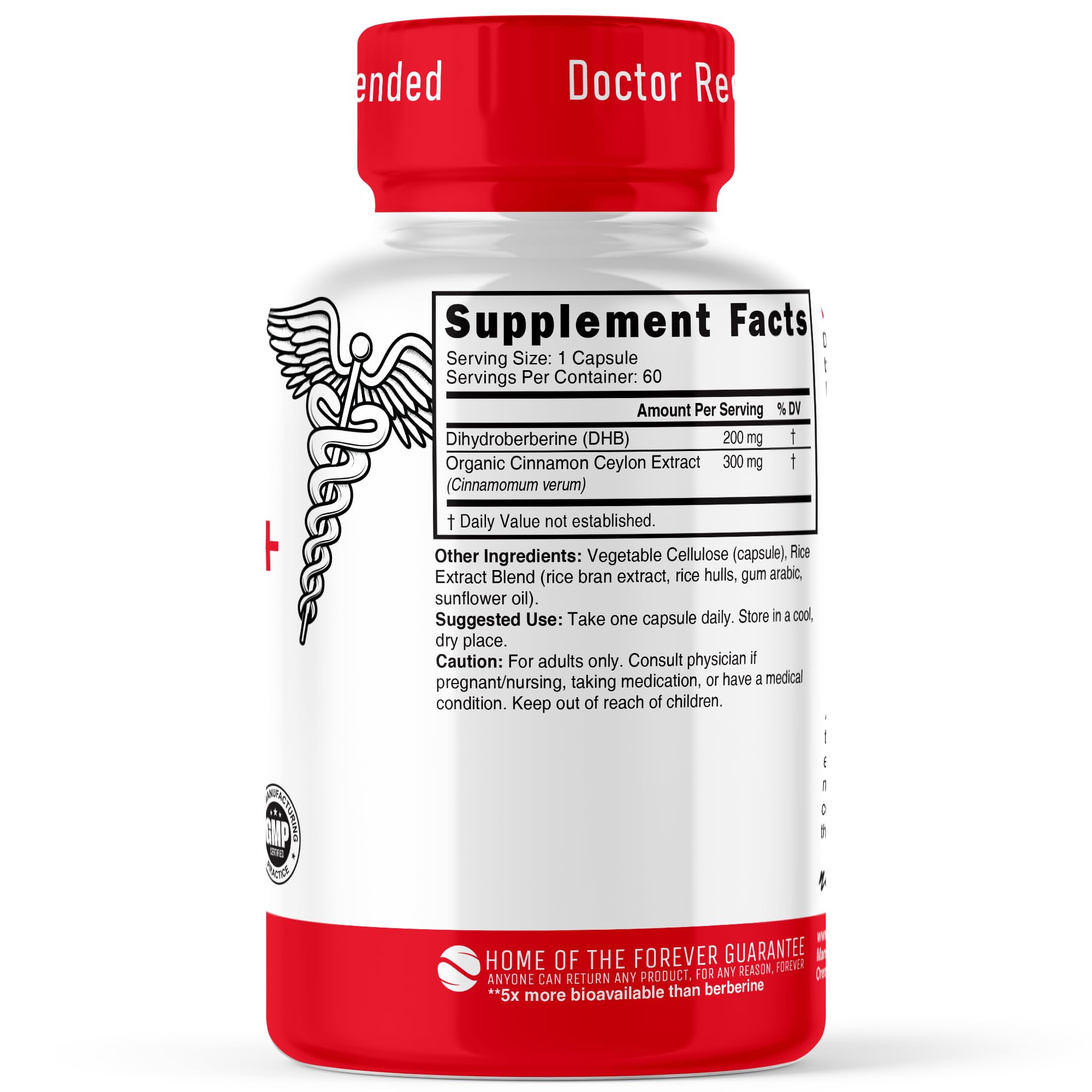 Enhanced bioavailability Dihydroberberine formula