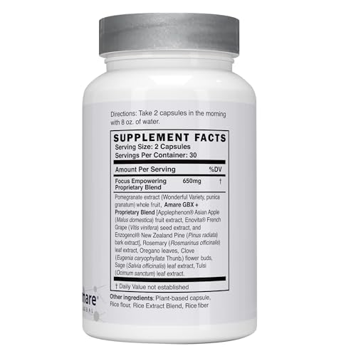 enhanced cognition with Amare supplements