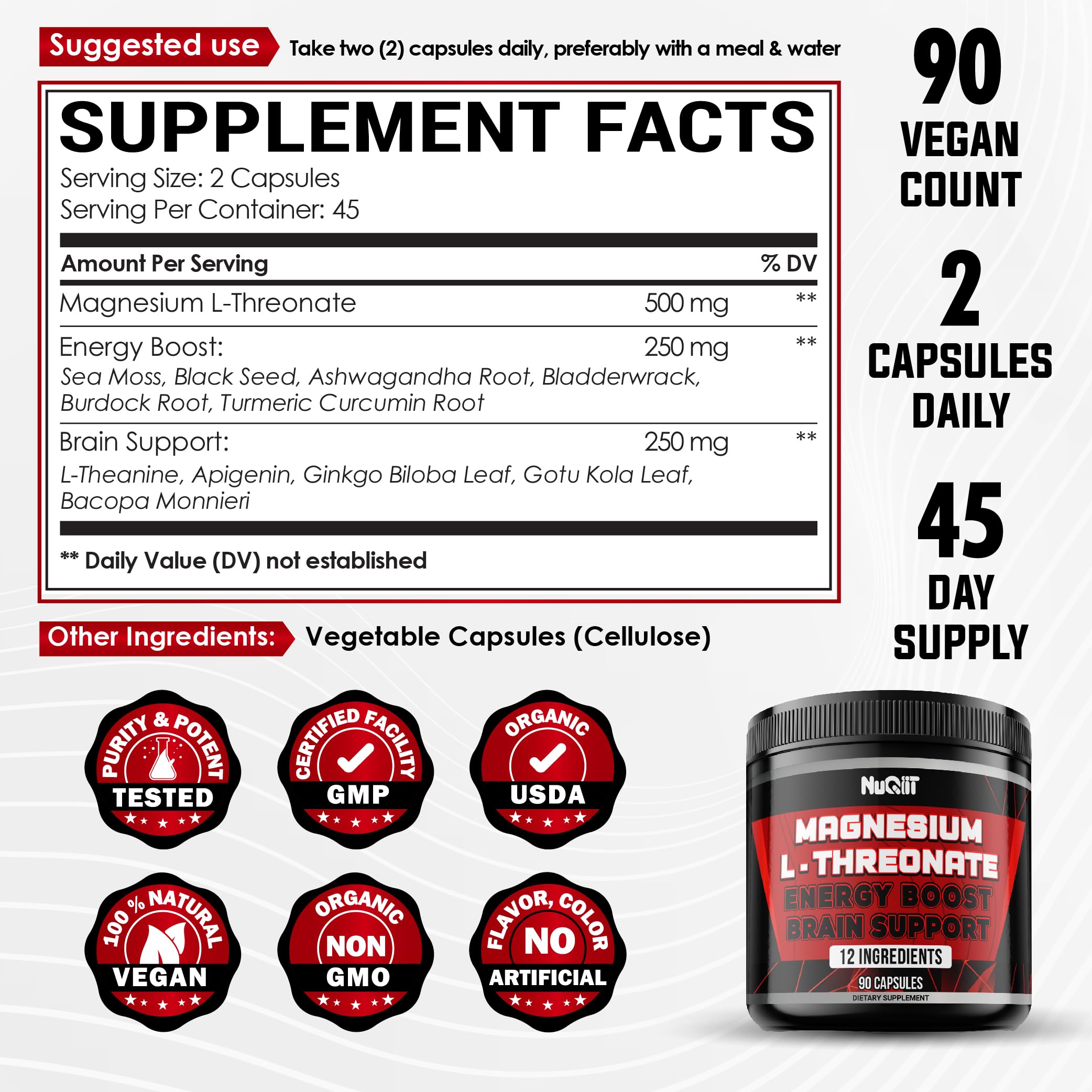enhanced cognitive support magnesium formula