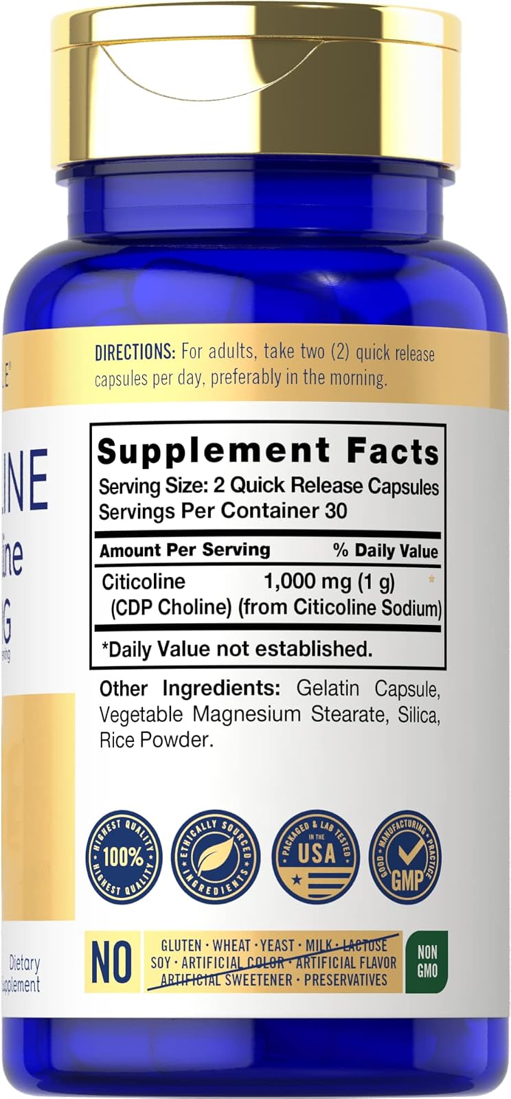 Enhanced cognitive support with Citicoline