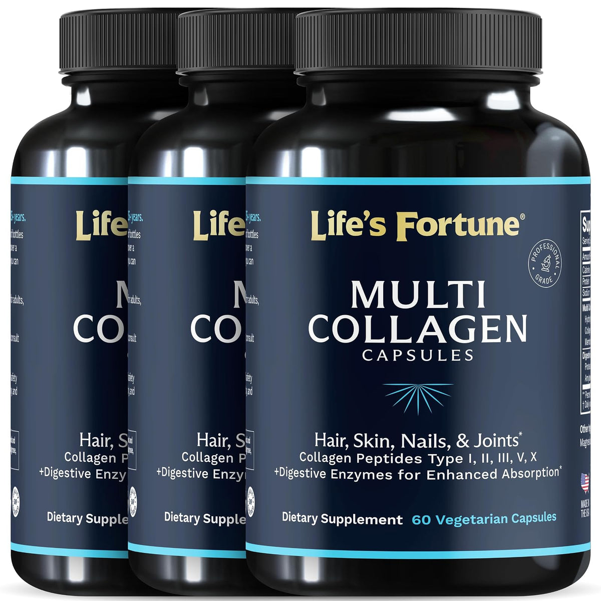 Enhanced collagen peptides for skin health