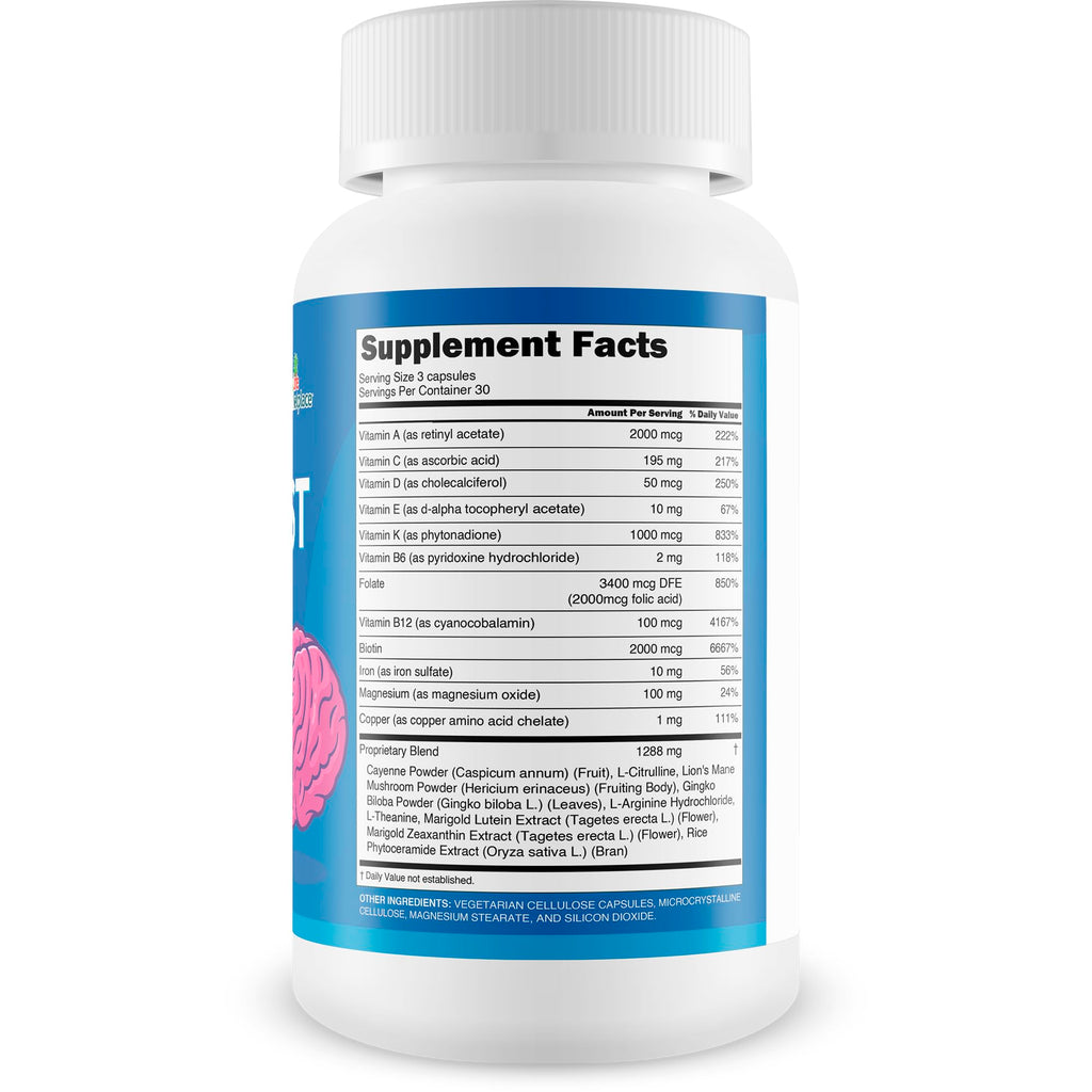 enhanced concentration with blended vitamins