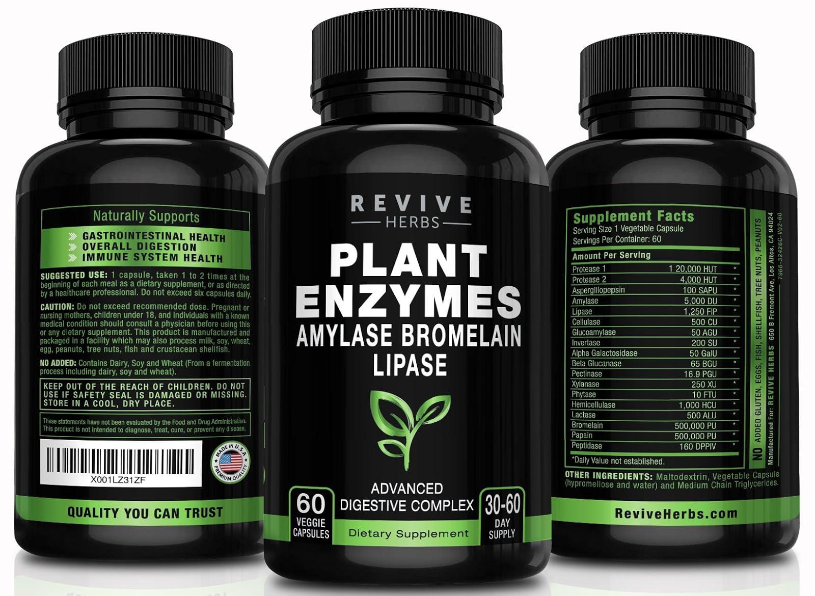 enhanced digestion with enzyme capsules
