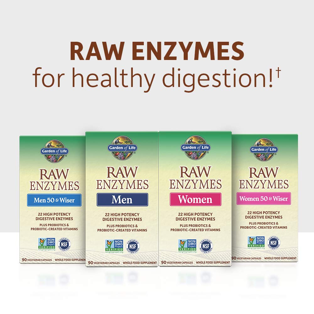 enhanced digestion with Garden of Life enzymes