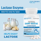enhanced digestion with lactase enzymes