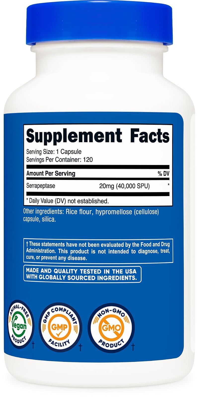 enhanced digestion with Nutricost Serrapeptase