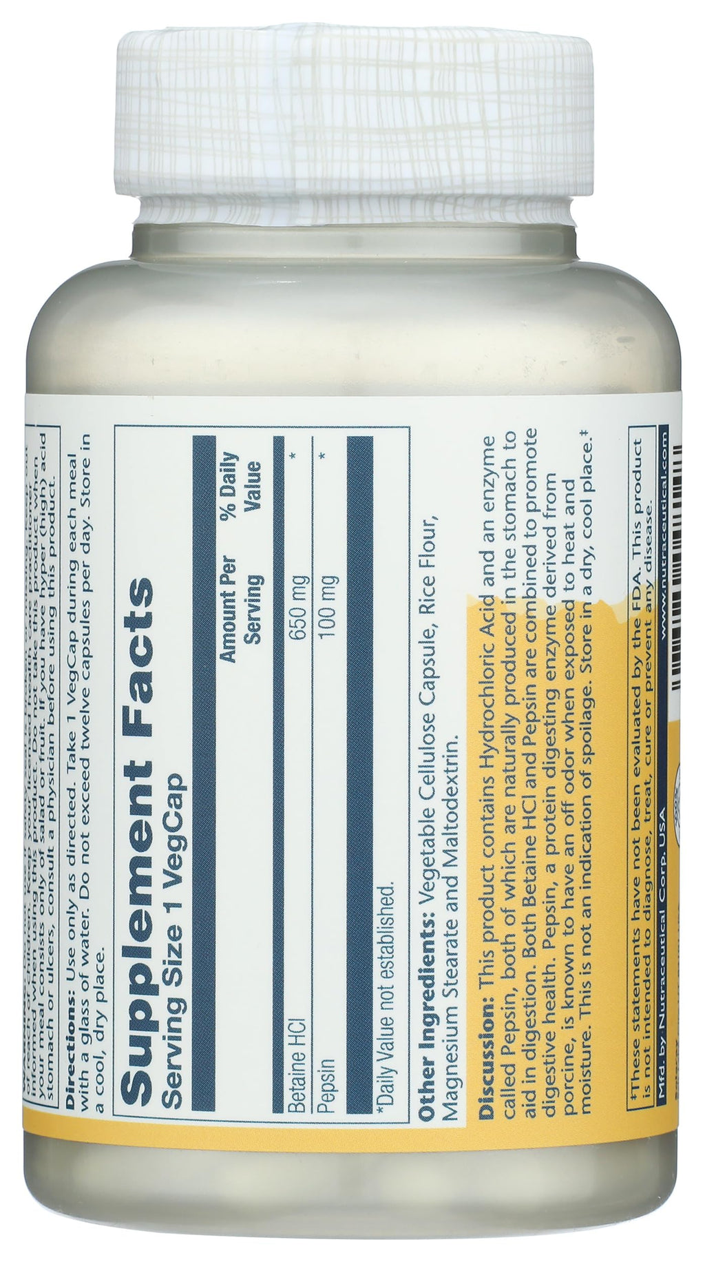 enhanced digestive support with pepsin