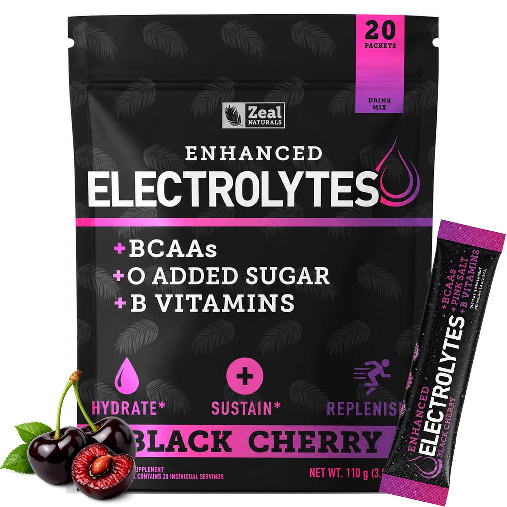 Enhanced electrolyte powder black cherry flavor