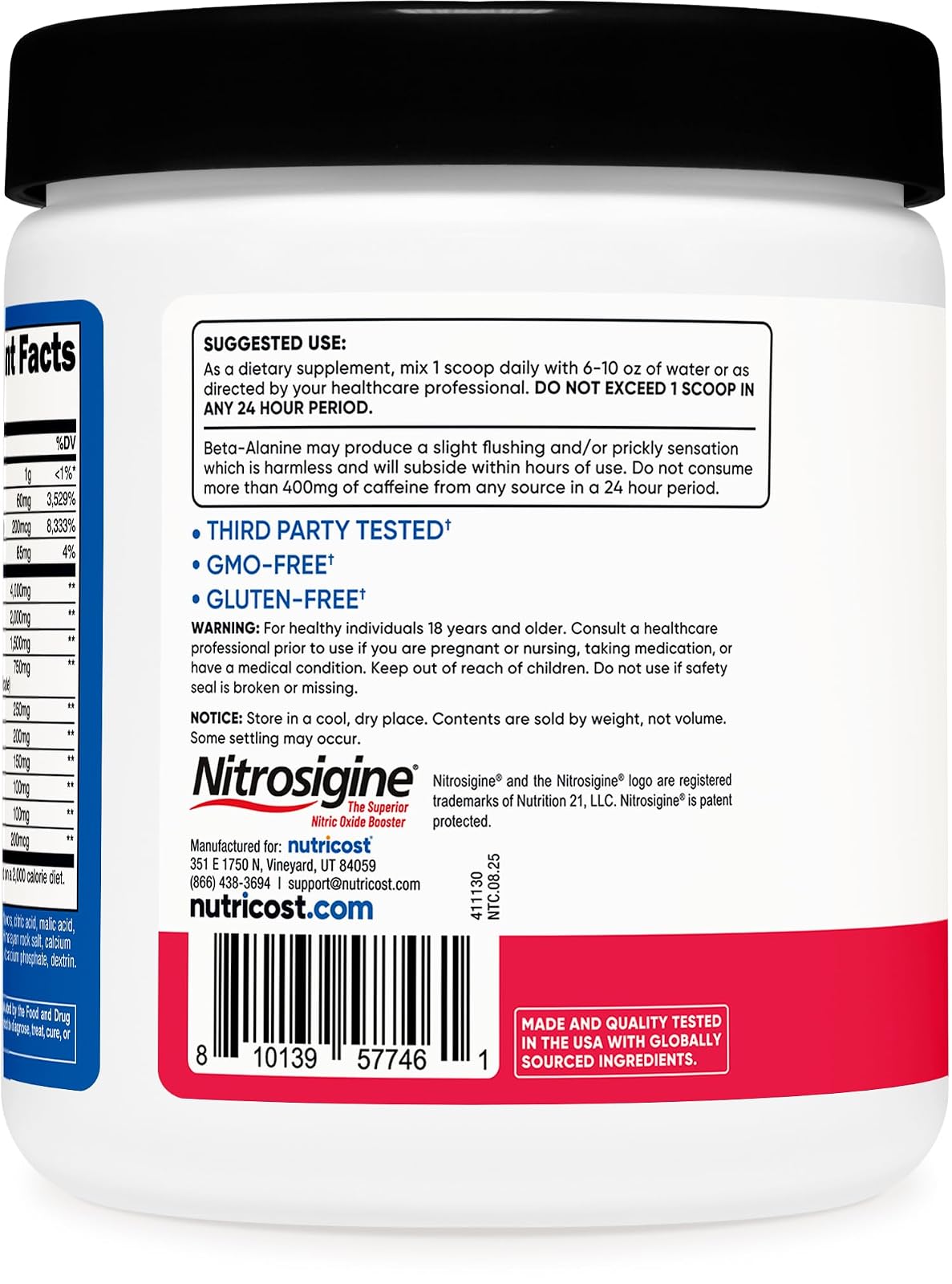 enhanced endurance with Nutricost powder