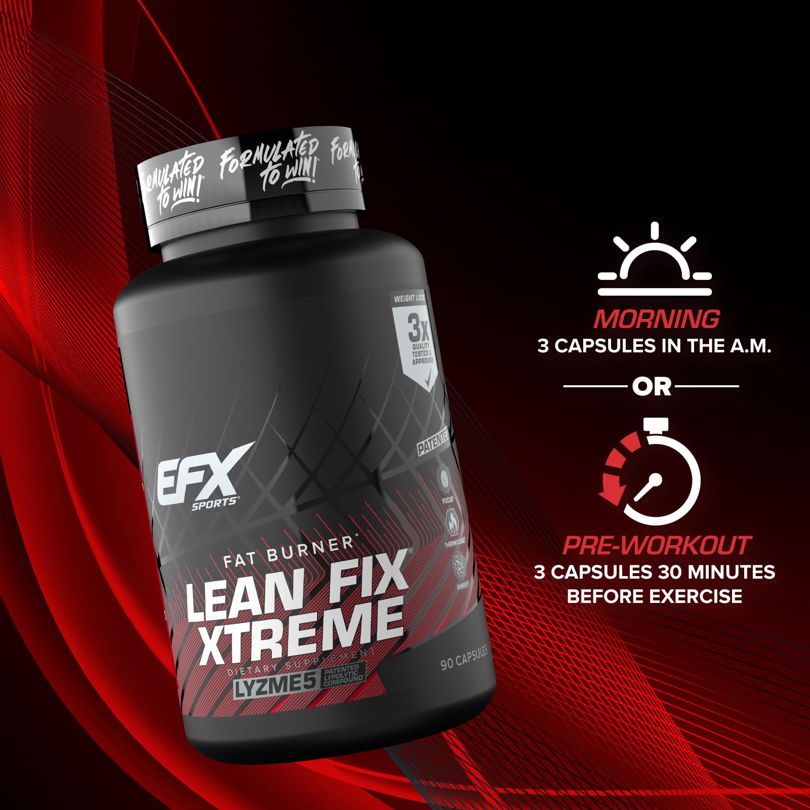 enhanced energy from EFX fat burners