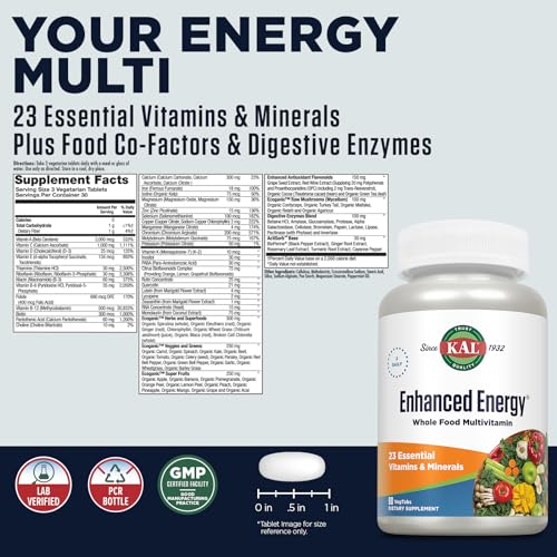 enhanced energy multivitamins for vitality