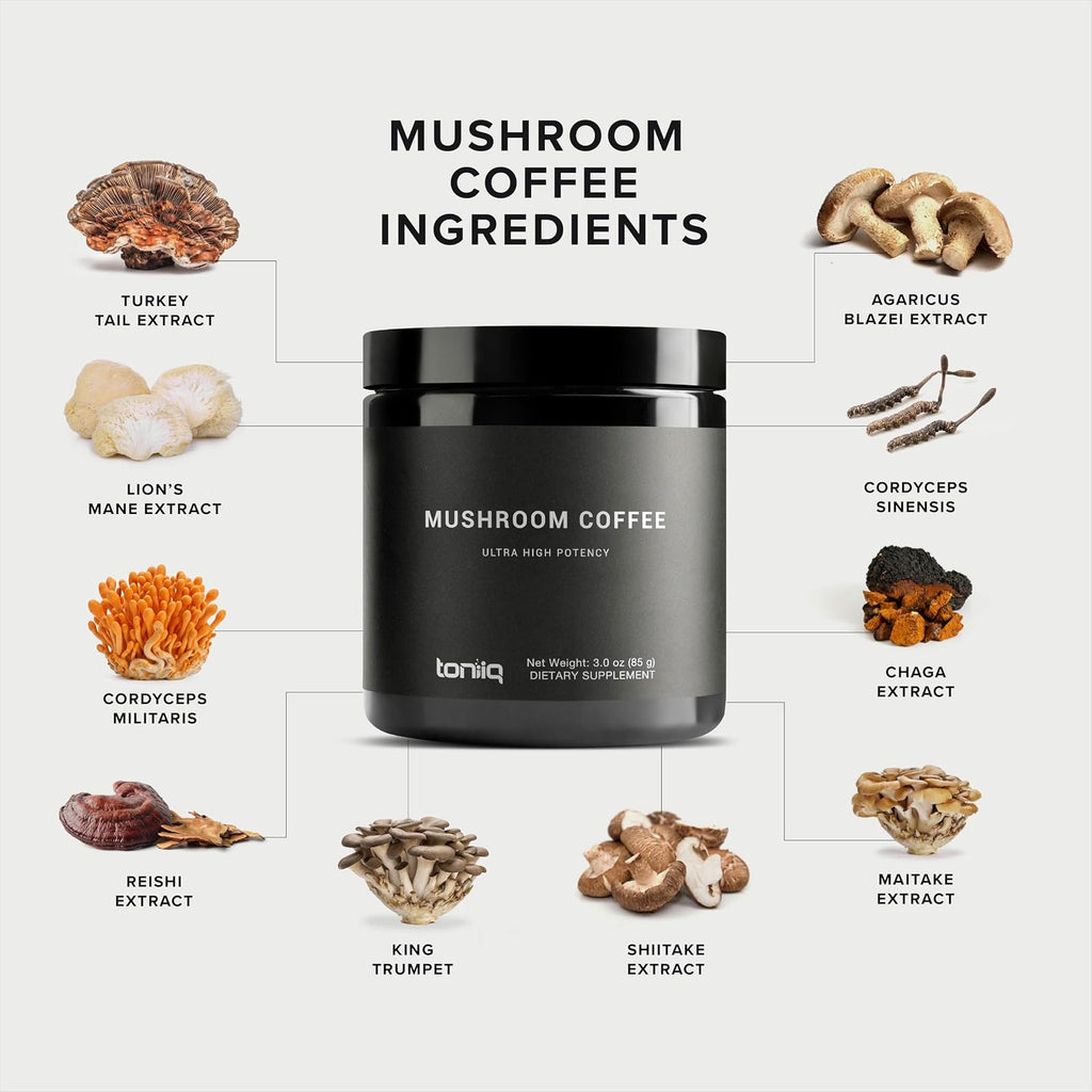 enhanced energy mushroom coffee blend