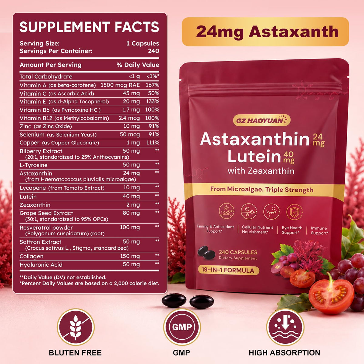enhanced energy with Astaxanthin