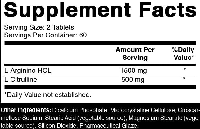 enhanced energy with l-arginine complex