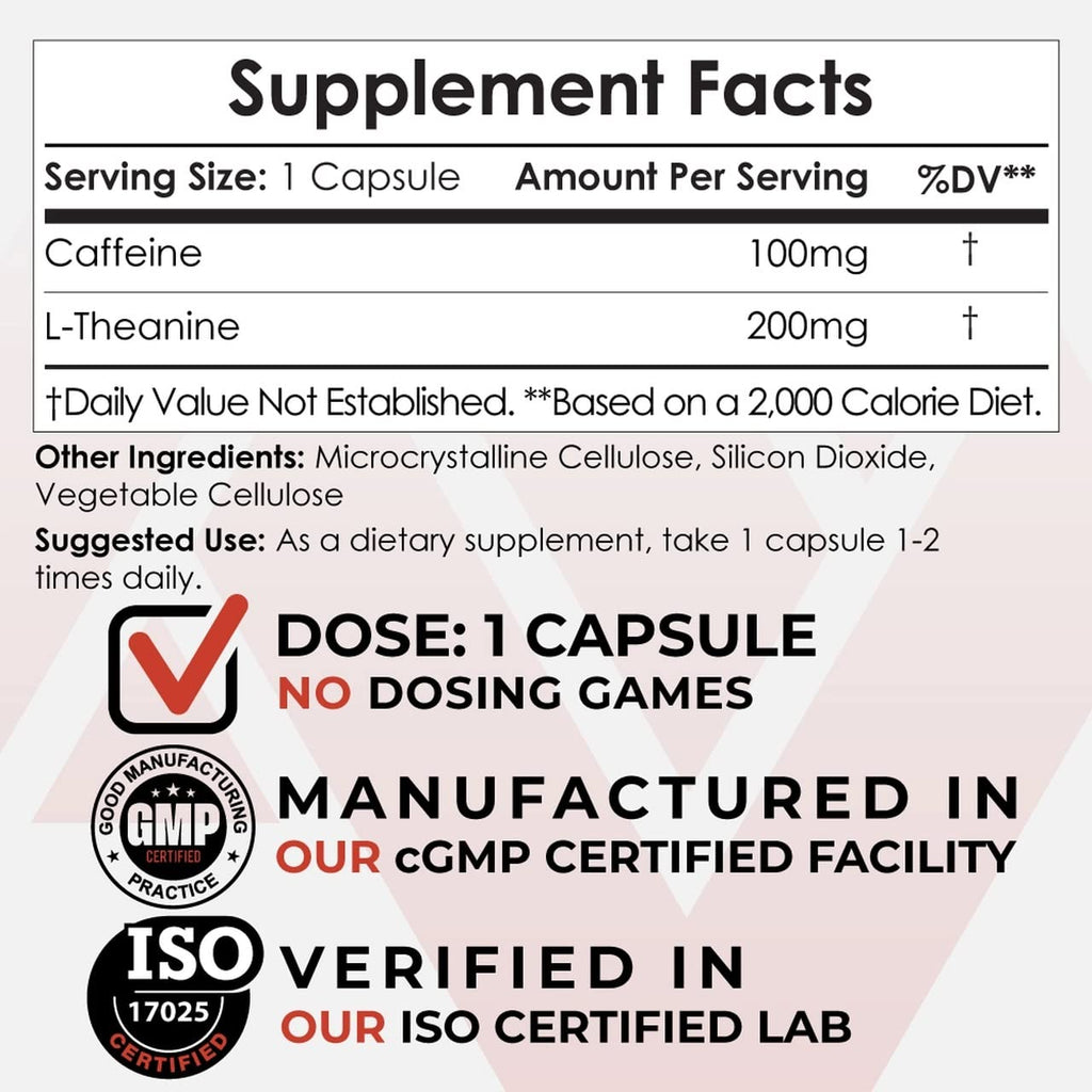 enhanced energy with l-theanine blend