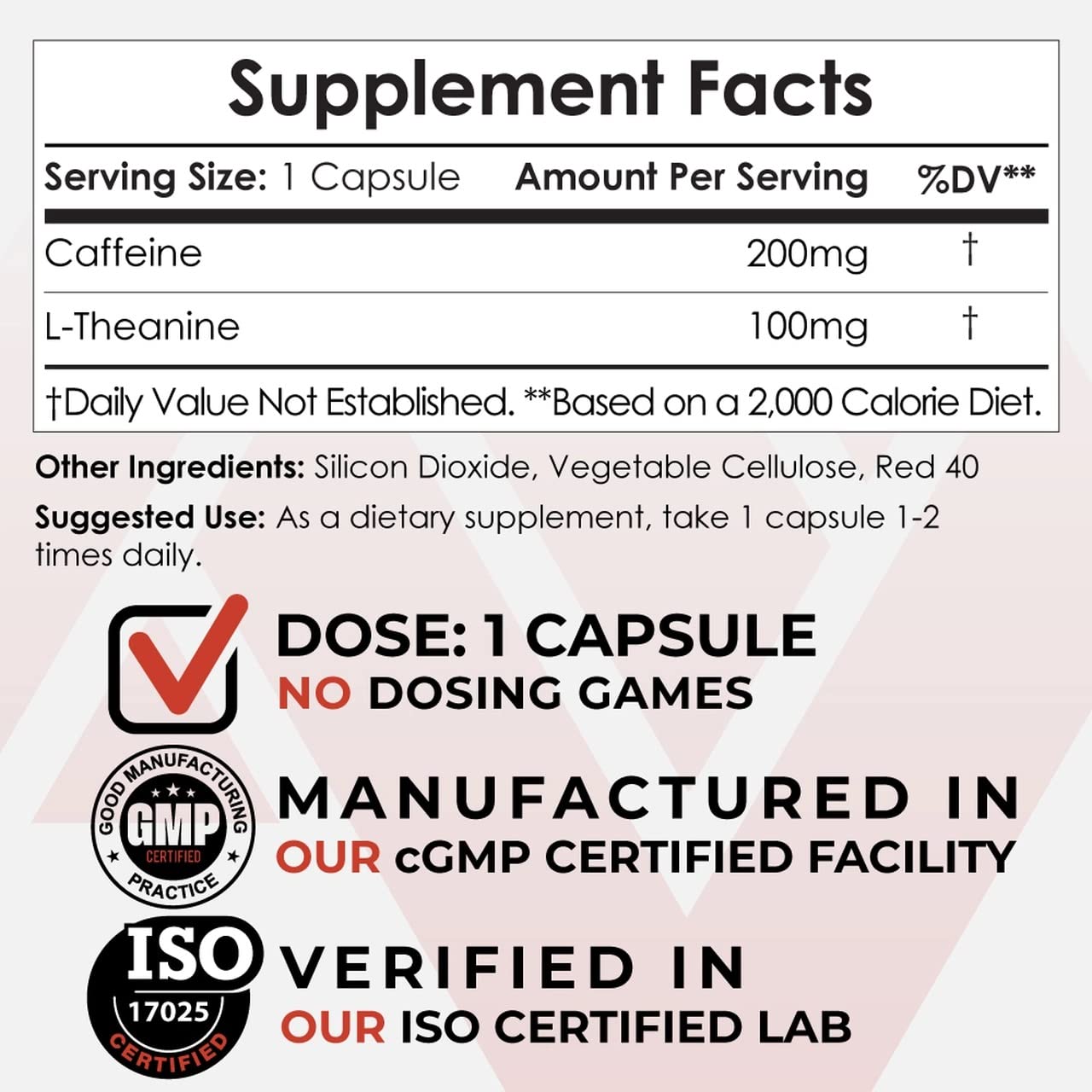 enhanced energy with l-theanine blend
