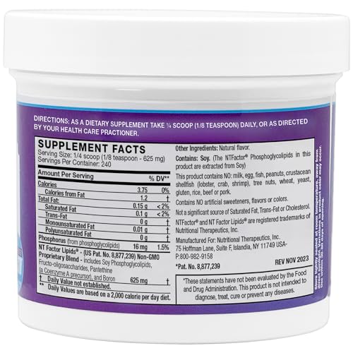enhanced energy with NTFactor Lipids