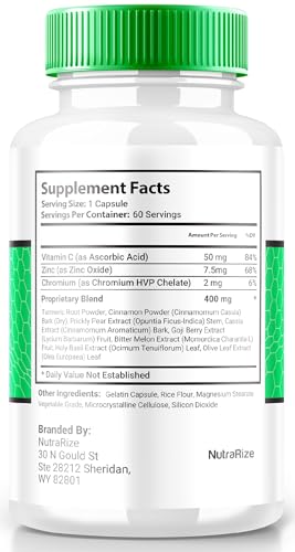 enhanced energy with NutraRize formula