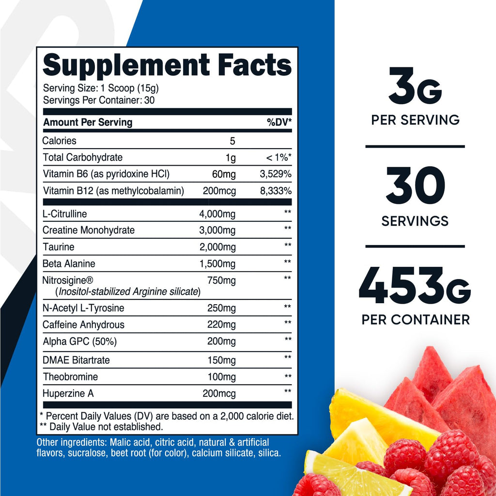 enhanced energy with pre-workout complex