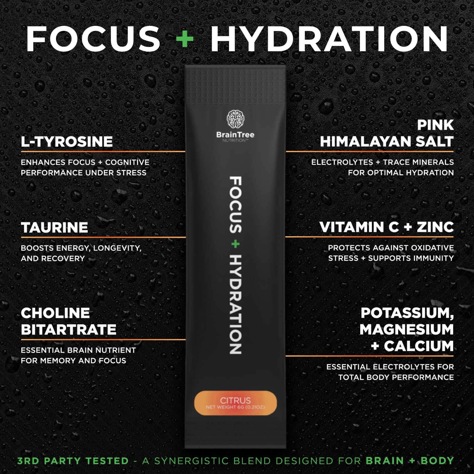 enhanced focus electrolyte drink mix