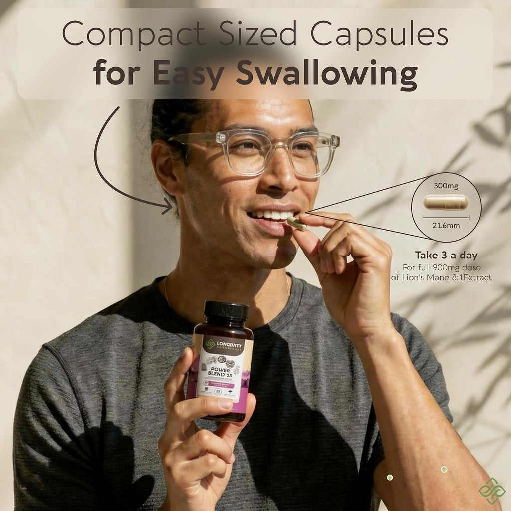 enhanced focus mushroom extract capsules