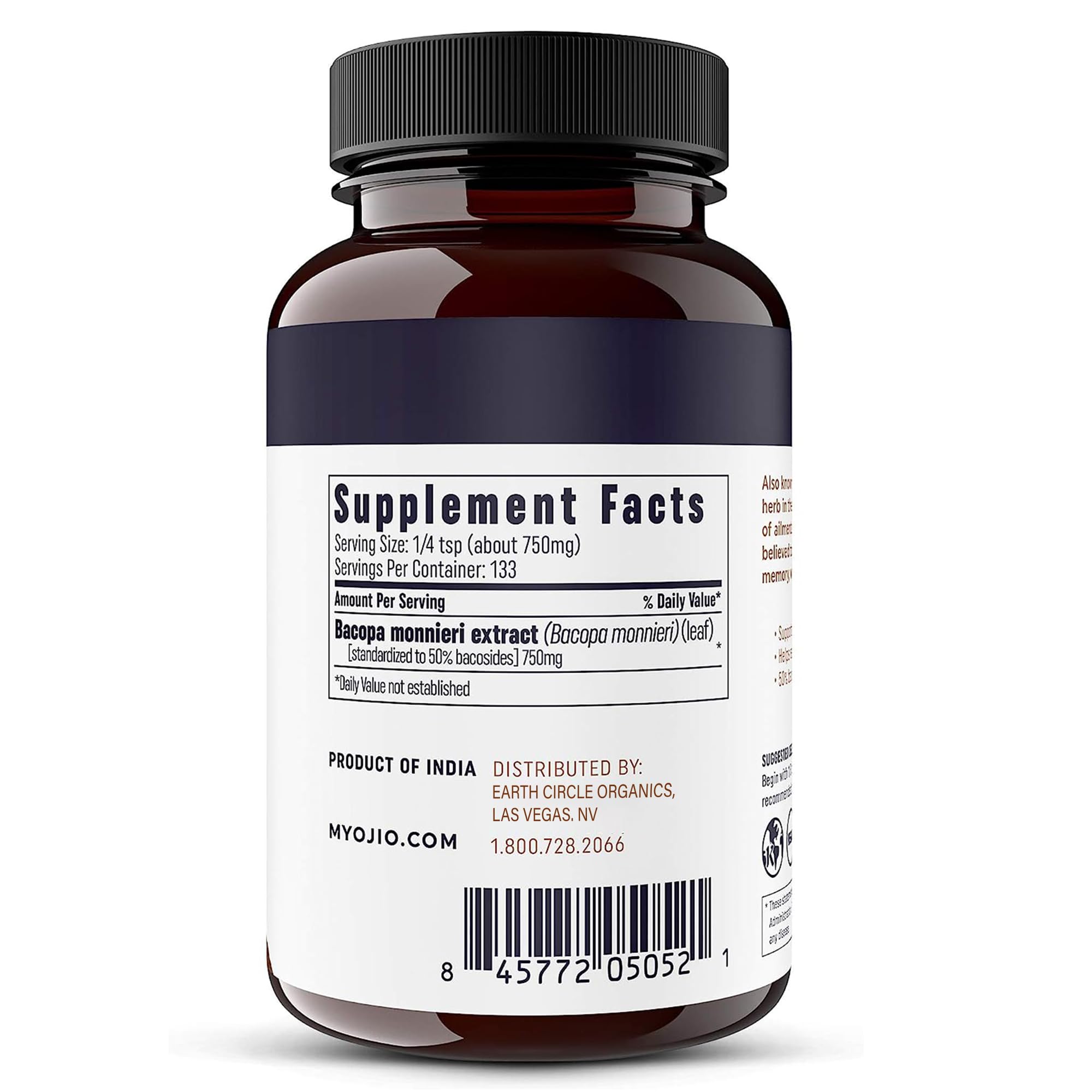 enhanced focus with bacopa monnieri