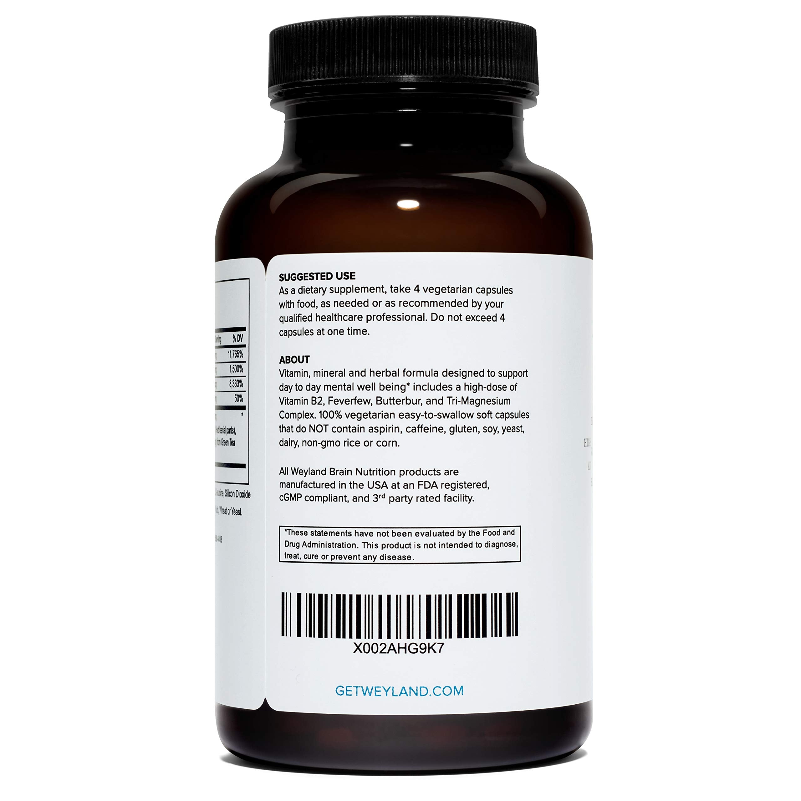 enhanced focus with blended vitamins