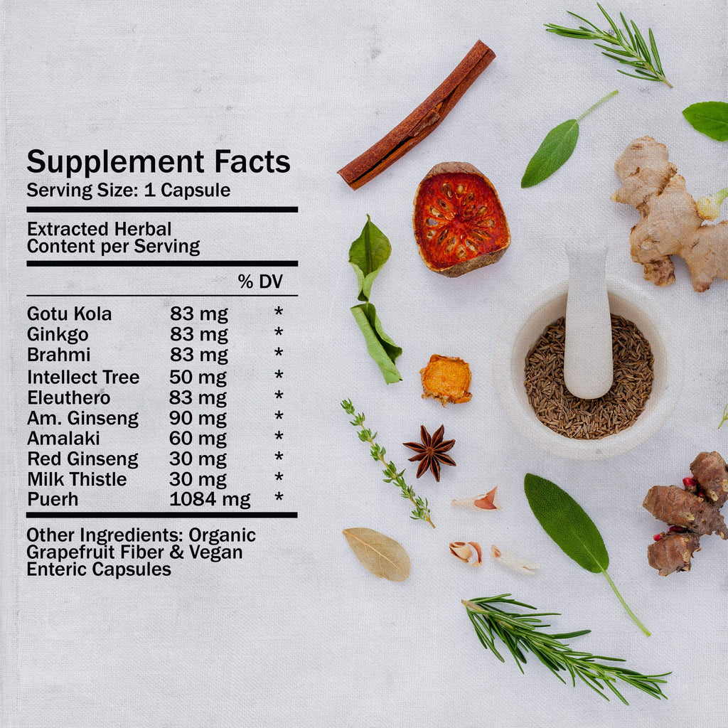 enhanced focus with blended vitamins