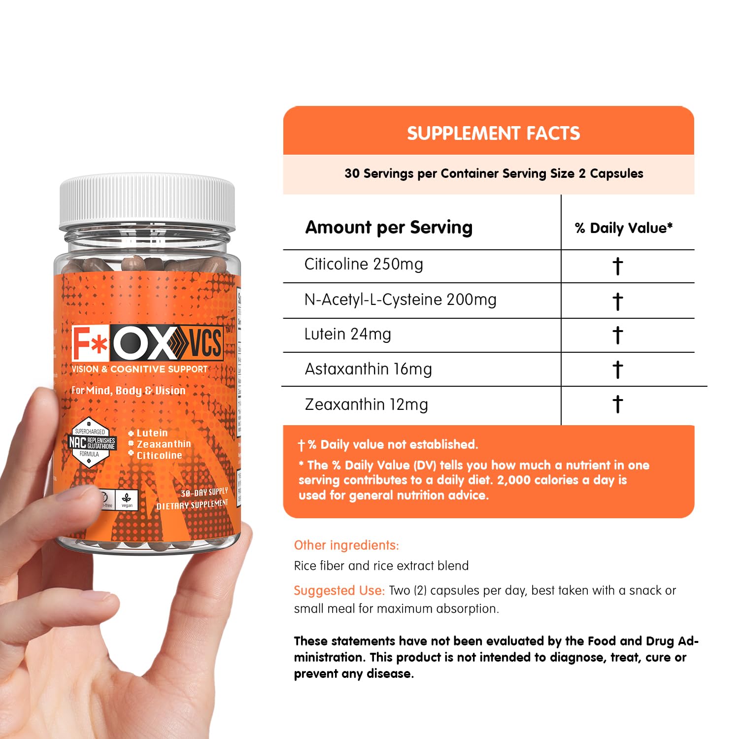 enhanced focus with blended vitamins